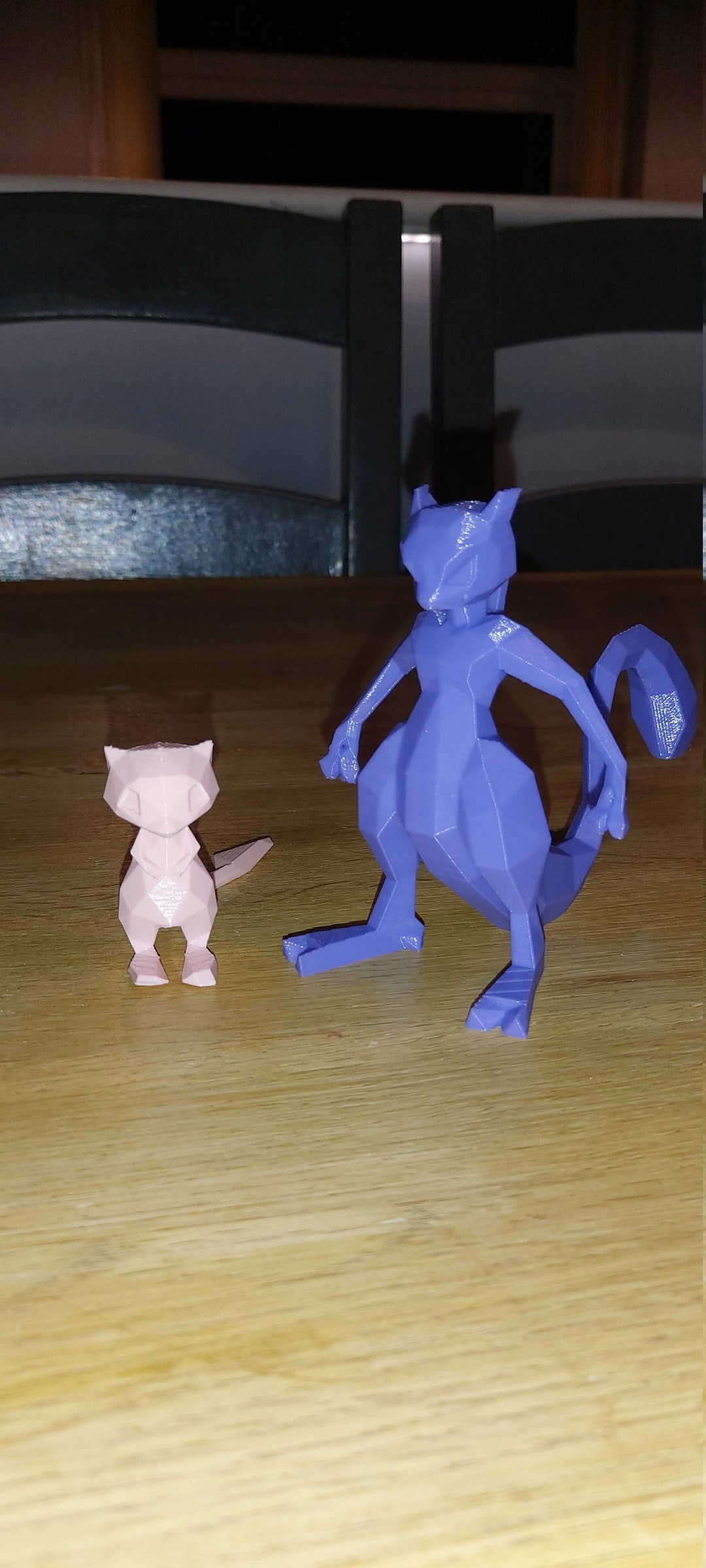 Mew Mewtwo Figure 3D Printed Mew & Mewtwo Pokemon Swole - Etsy
