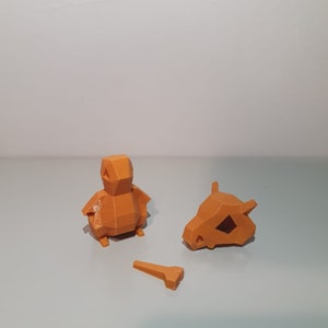 Cubone Figure 3D Printed Low Poly Cubone Pokemon - Etsy
