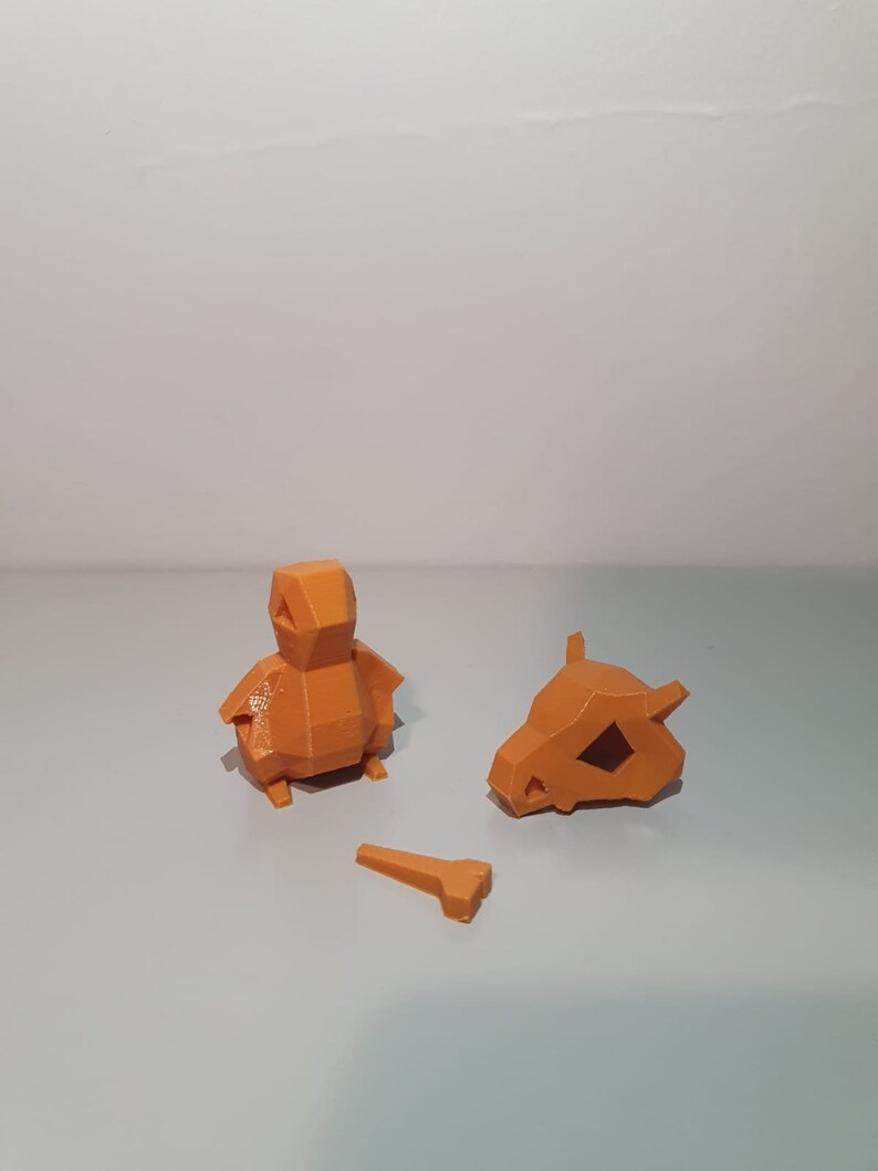 Cubone Figure 3D Printed Low Poly Cubone Pokemon | Etsy