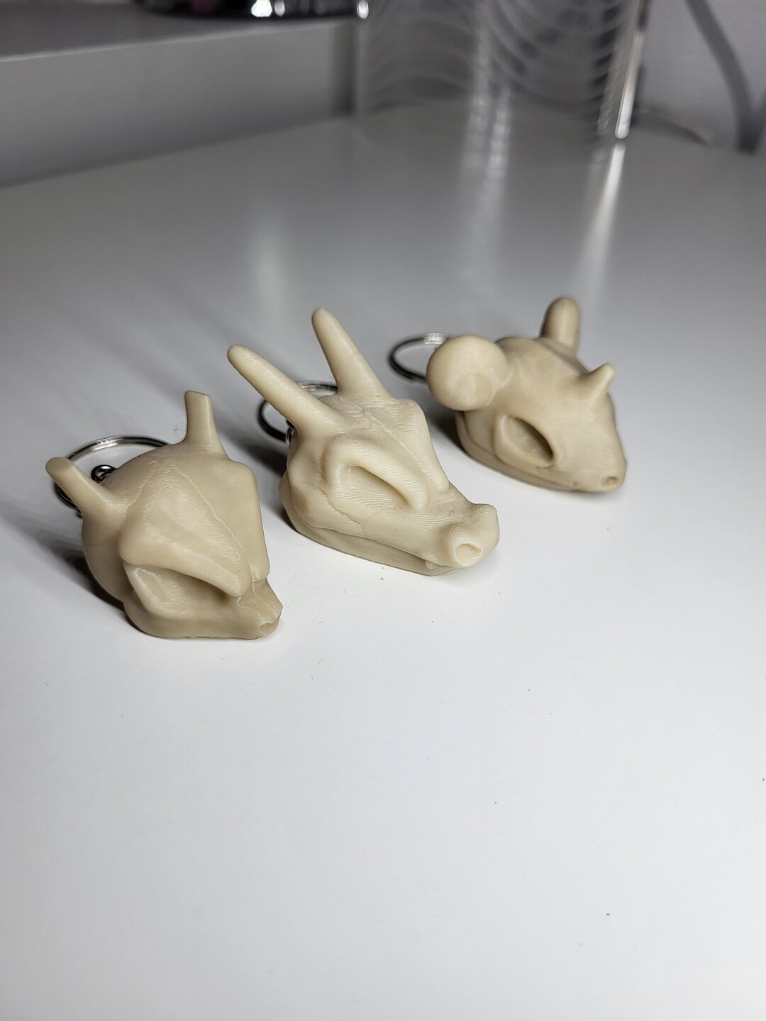 Pokemon Keyrings, 3D Printed Pokemon Skull Keyring Charizard Skull ...