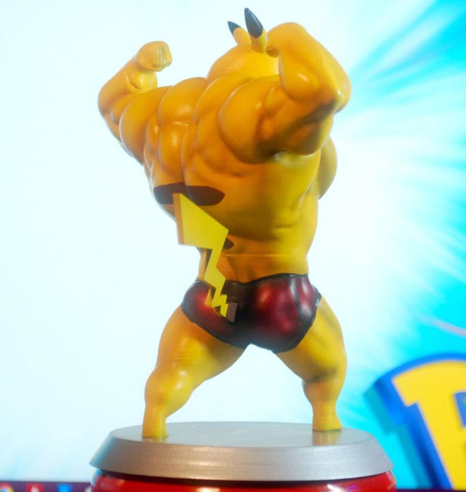 Ultra Swole Pikachu Figure Pokemon Amiibo Unpainted & - Etsy