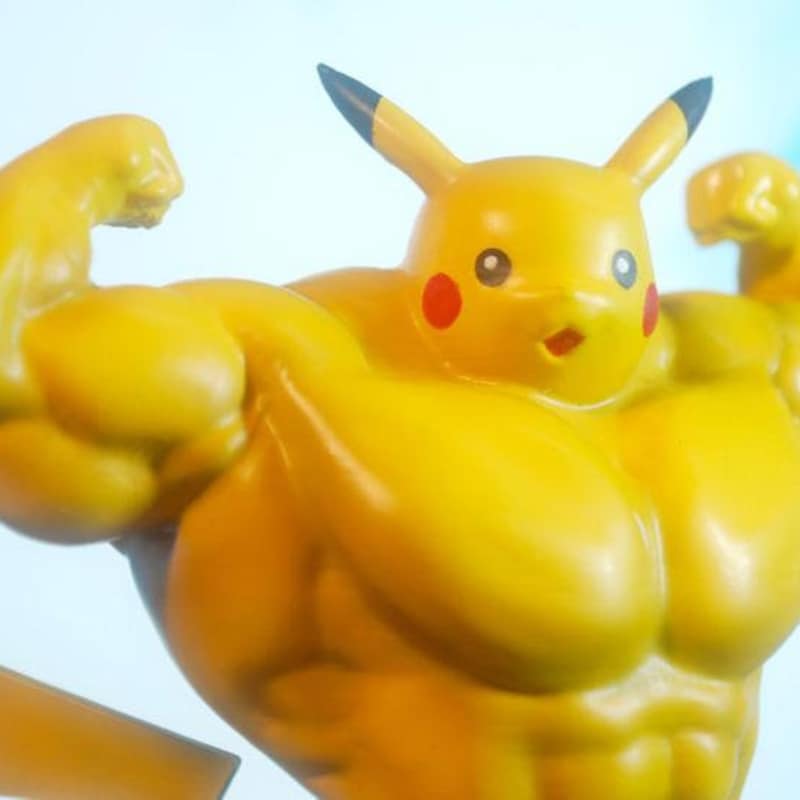 Buff Pikachu - Etsy