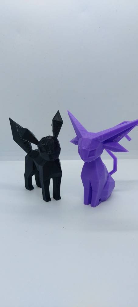 Umbreon Figure 3D Printed Pokemon Swole Low Poly Umbreon. - Etsy Hong Kong