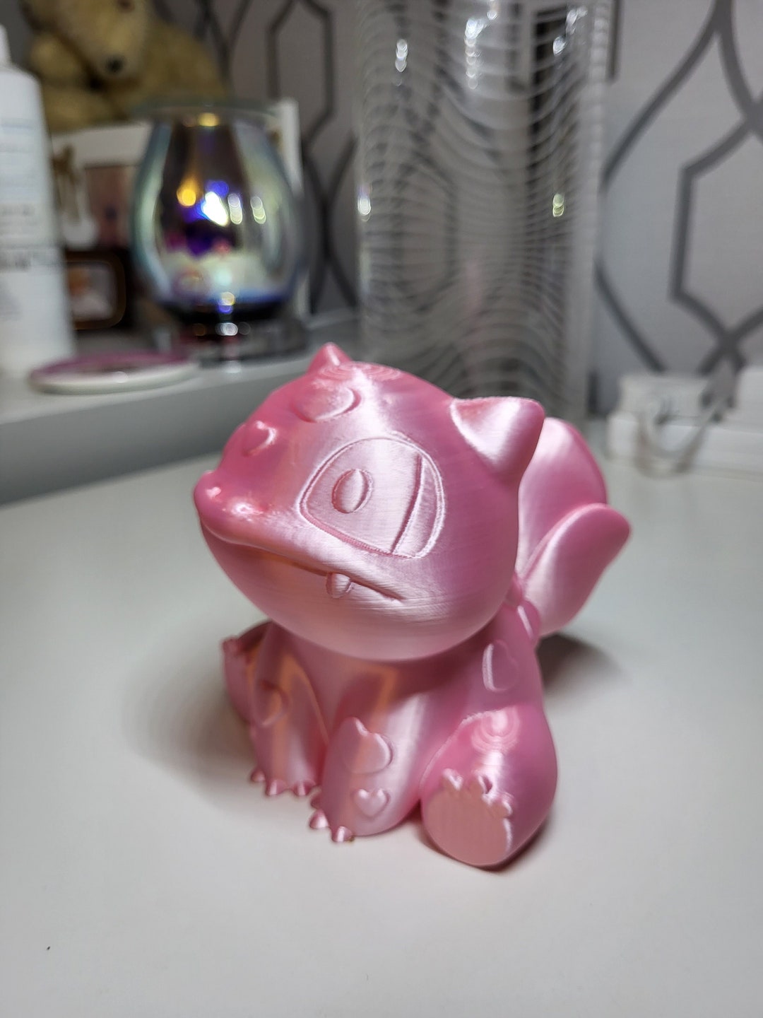 Valentines Day Bulbasaur. 3D Printed Valentine Pokemon Gift. Shiny Pink ...