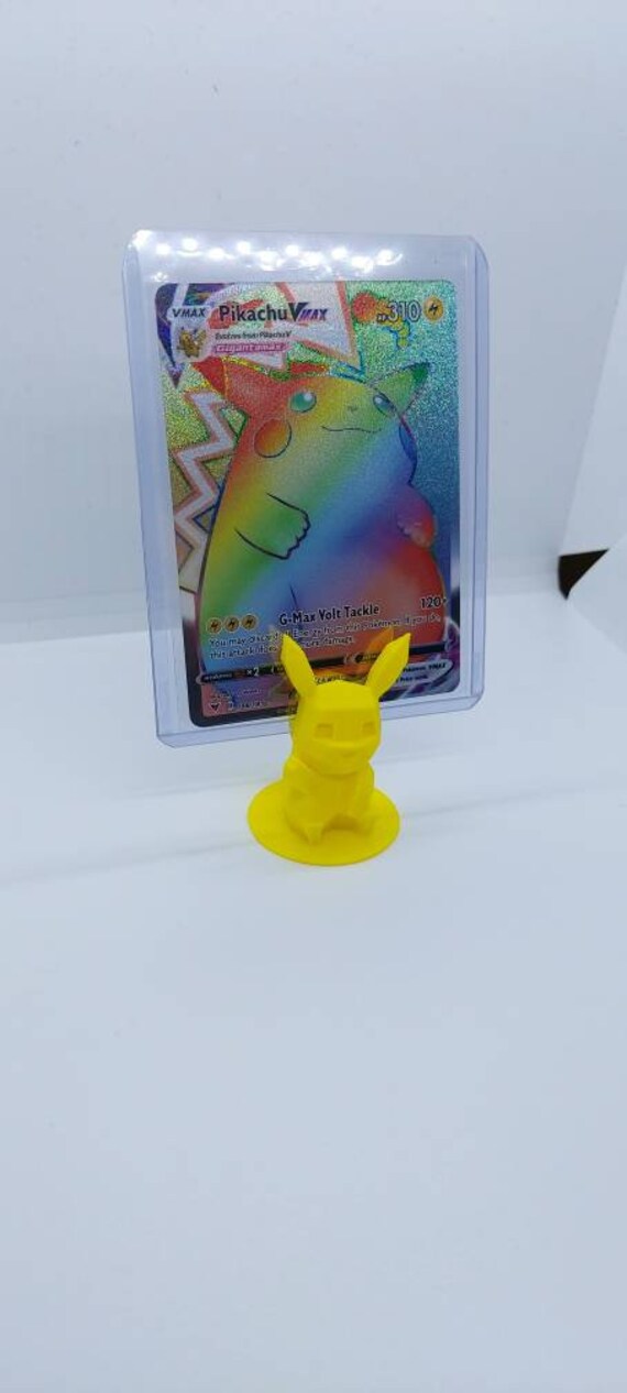 Pikachu Card Stand Pokemon Figure. Toploader Card Stand. Low | Etsy