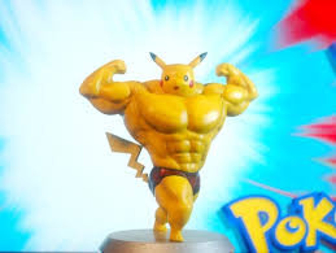 Ultra Swole Pokemon Figur Pikachu Diglett Bulbasaur - Etsy.de