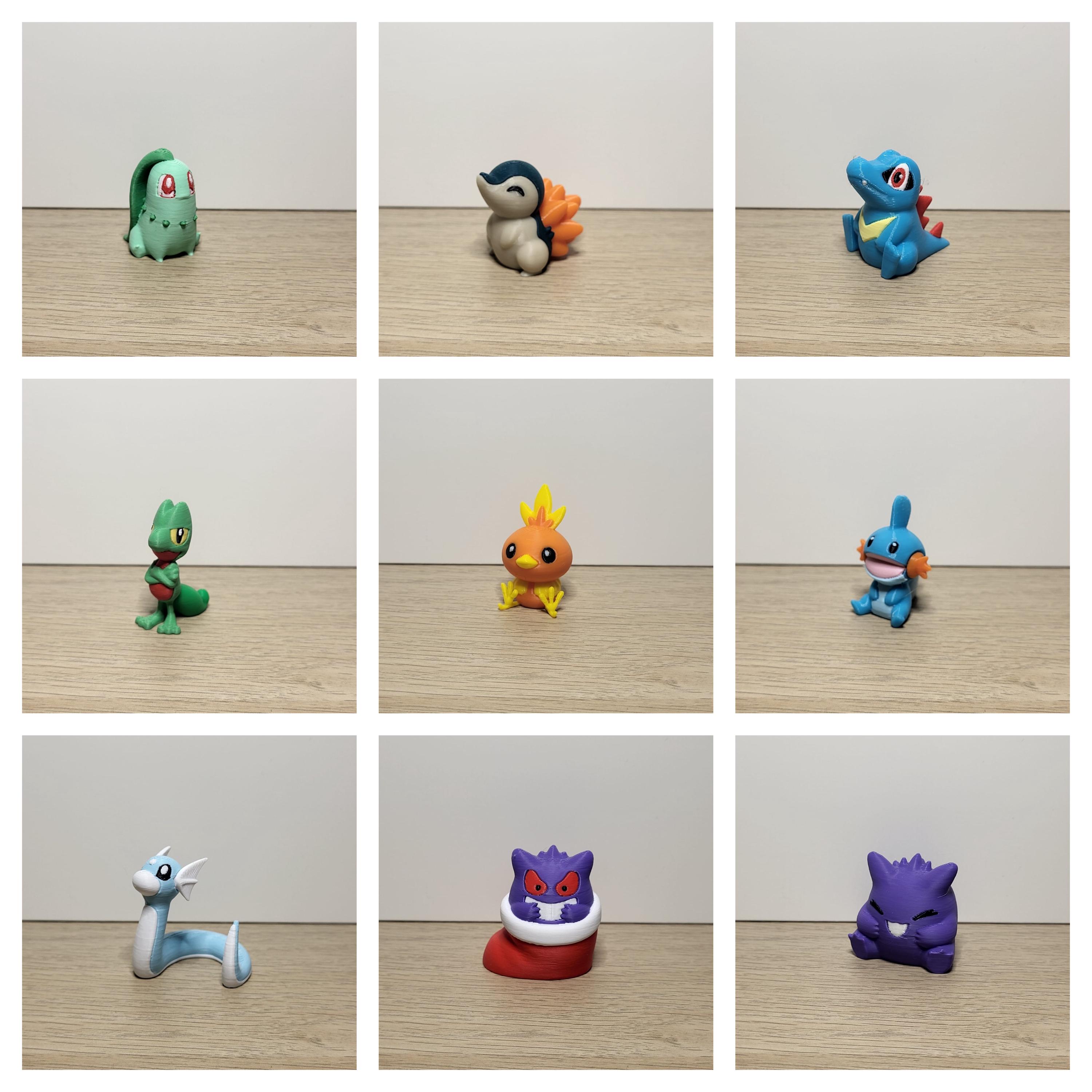 Small Cute 3D Printed Pokémon Figures - | Cute | Pokemon | Collectible ...