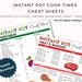 Instant Pot Cooking Times PDF | Instant Pot Cheat Sheet | Instant Pot ...
