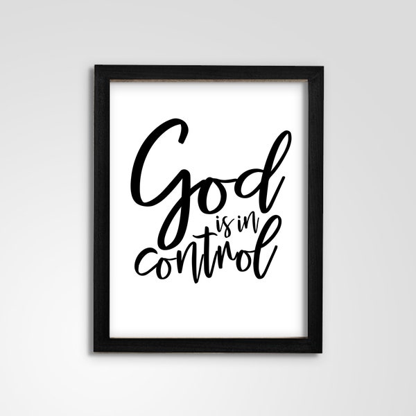 God is in Control Svg - Etsy