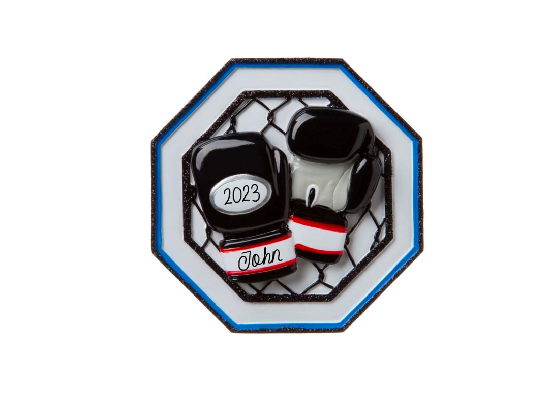 Boxing Ornament - Fighting Fighter MMA Christmas Ornament 2023 ...