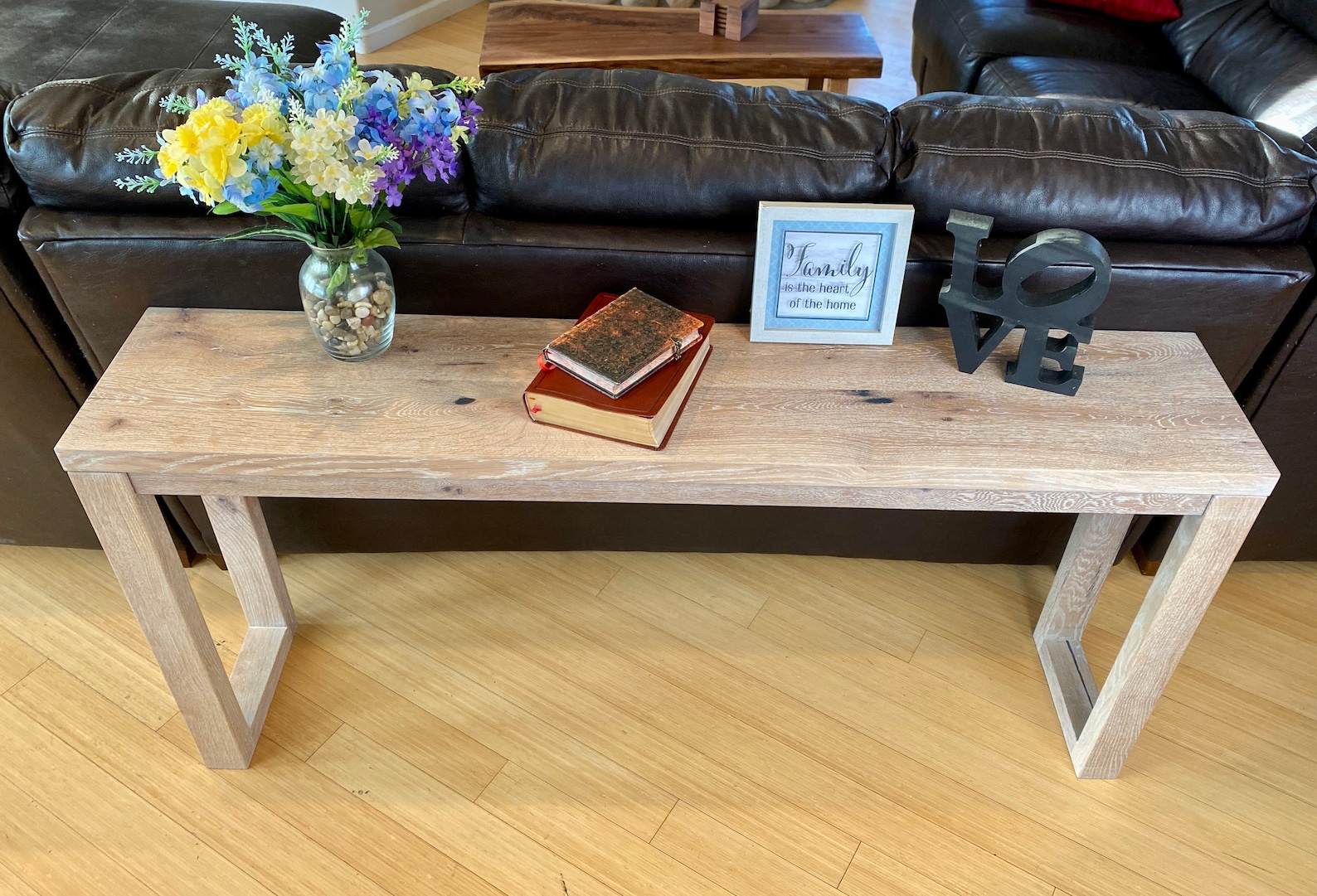 16 Deep Modern White Oak Console Table Sofa Table Hall Table - Etsy