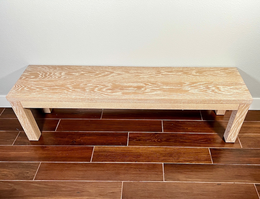 White Oak Entryway Bench Mudroom Bench - Etsy