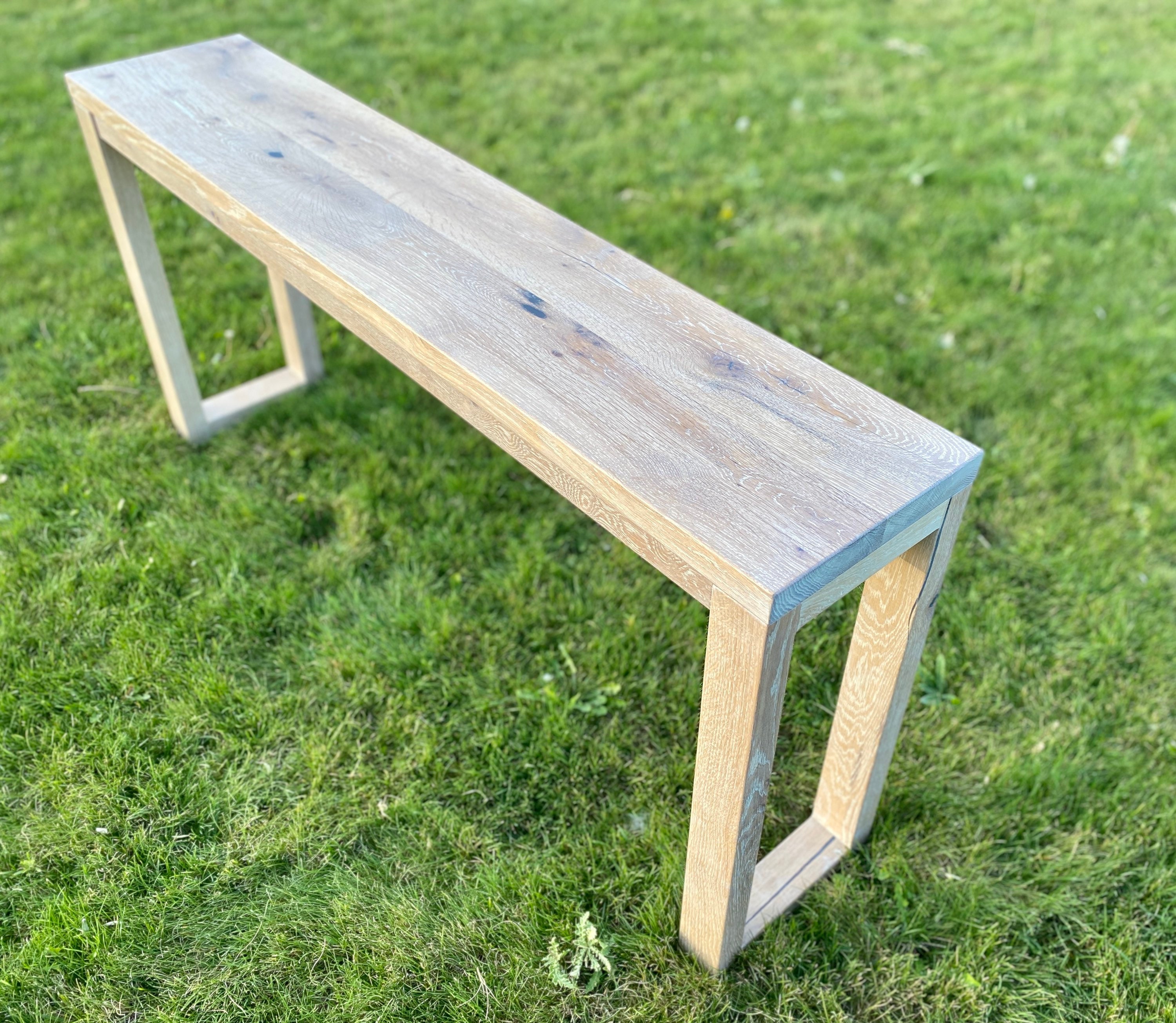 Modern White Oak Console Table Sofa Table Hall Table - Etsy