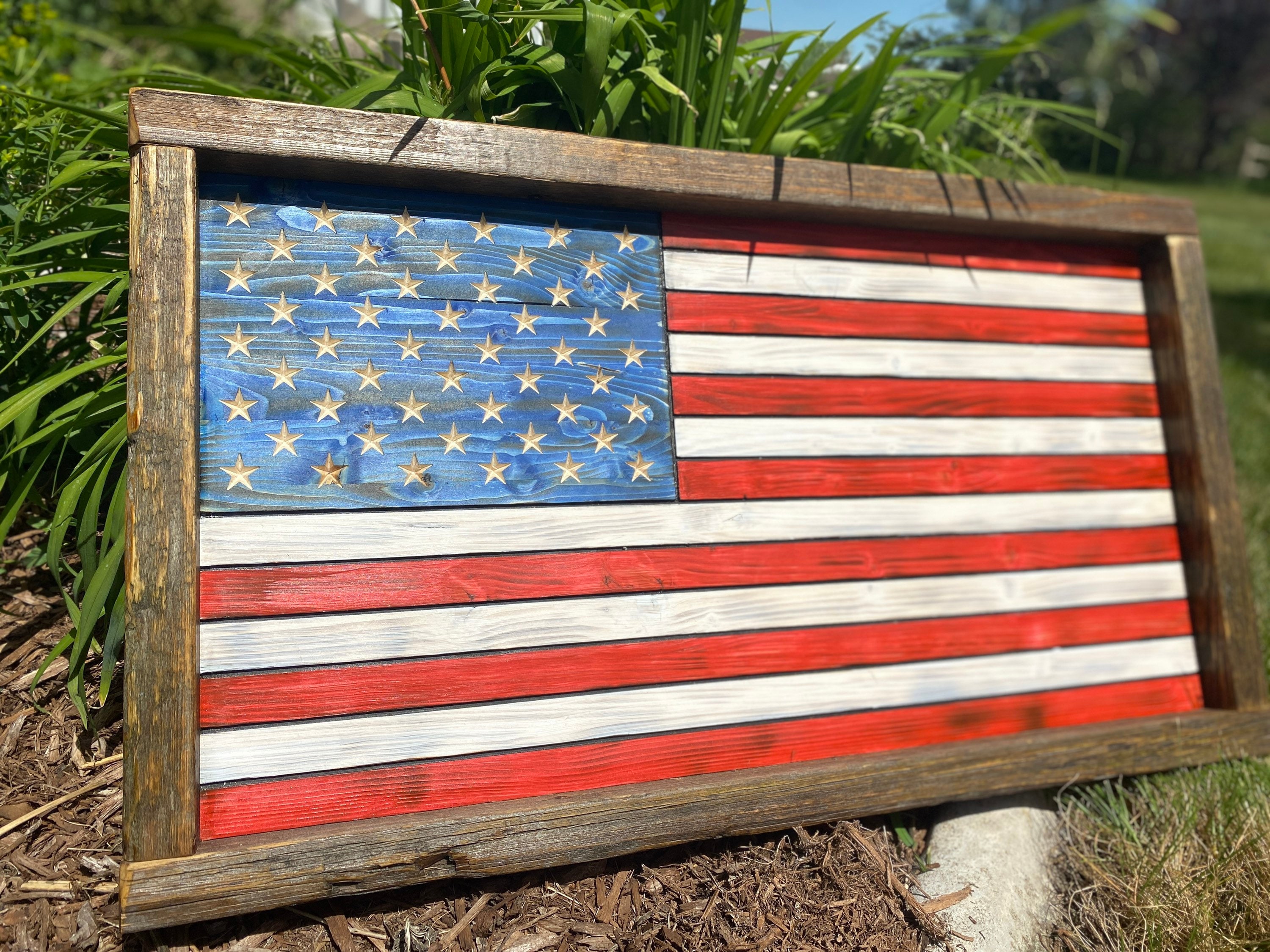 American Flag Barn Wood