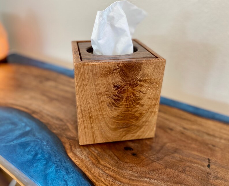 White Oak Tissue Box Cover Tissue Box Cover - Etsy
