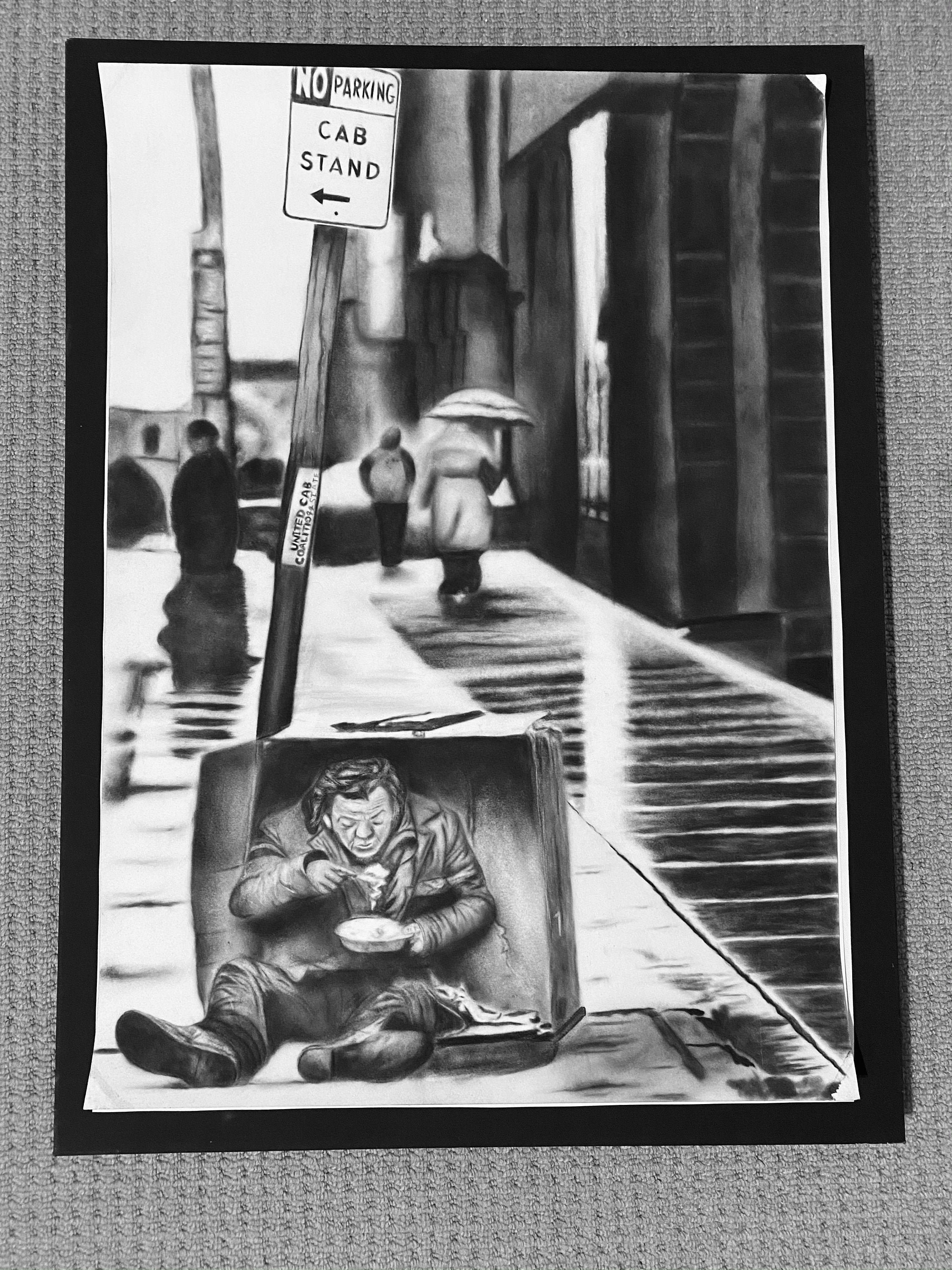 Beggar Pencil Drawing