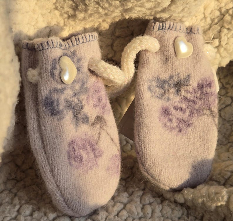 Adorable Baby Girl Mittens Coat String Attached - Etsy