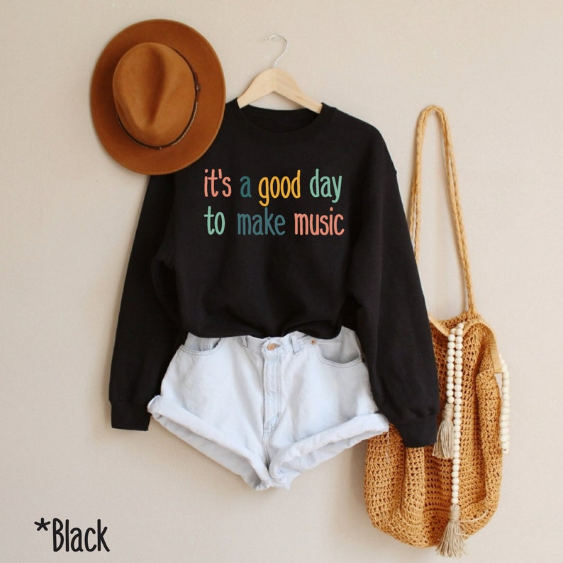 Music Sweatshirt Women Music Gifts Teacher Gifts Music Lover Band ...