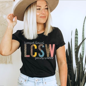 LCSW Tee Social Worker Shirt Social Worker T Shirt Gift for Social ...