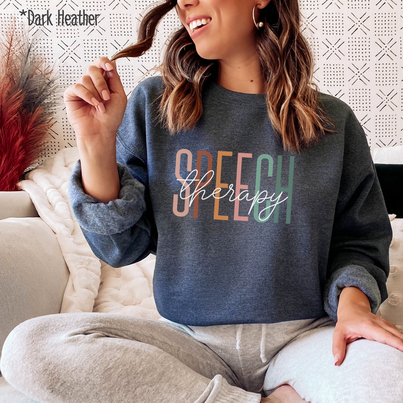 Speech Therapy Sweatshirt Speech Therapist Sweater SLP | Etsy