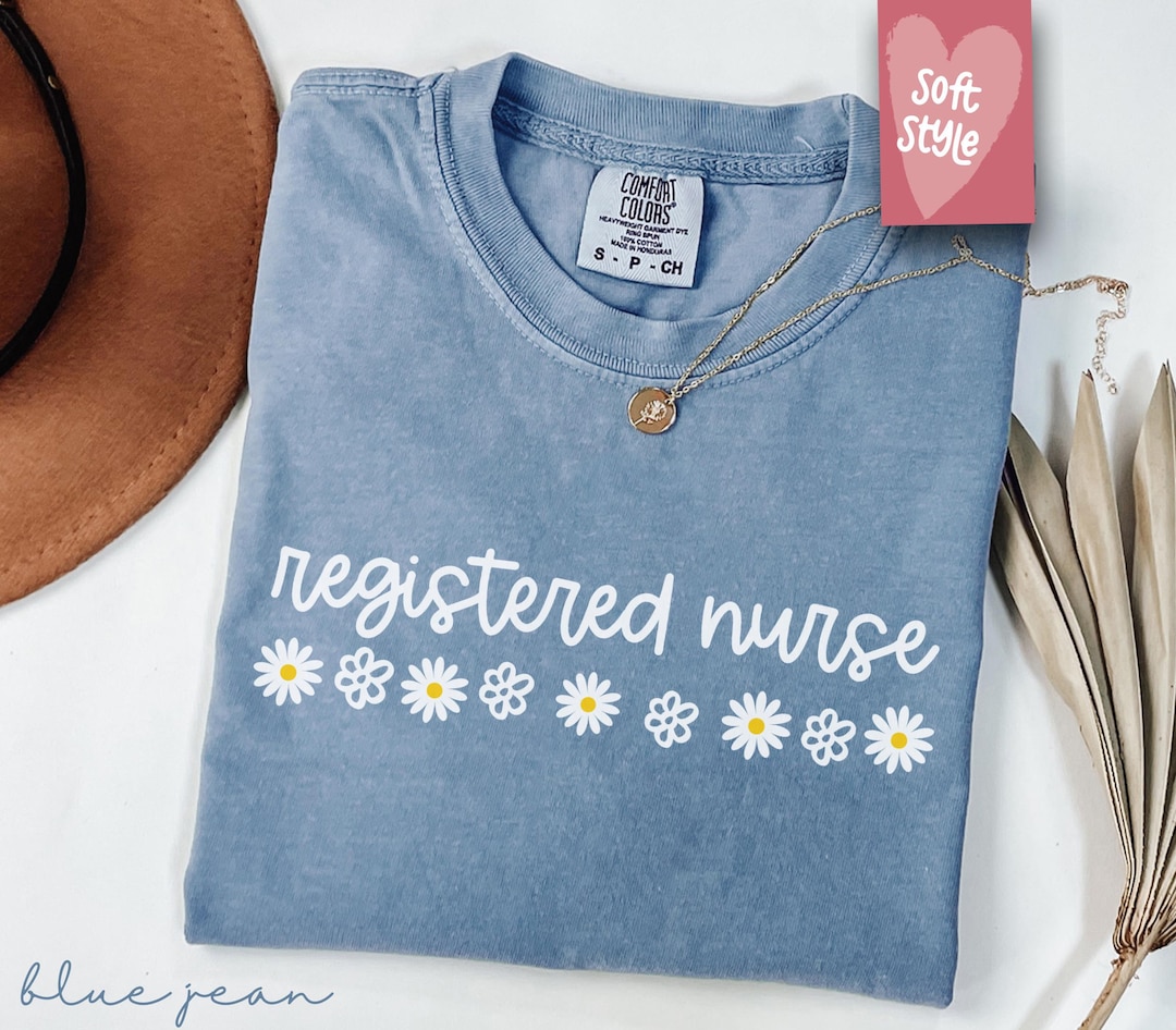 Comfort Colors® Registered Nurse Shirt for Women, RN Tshirt for ...