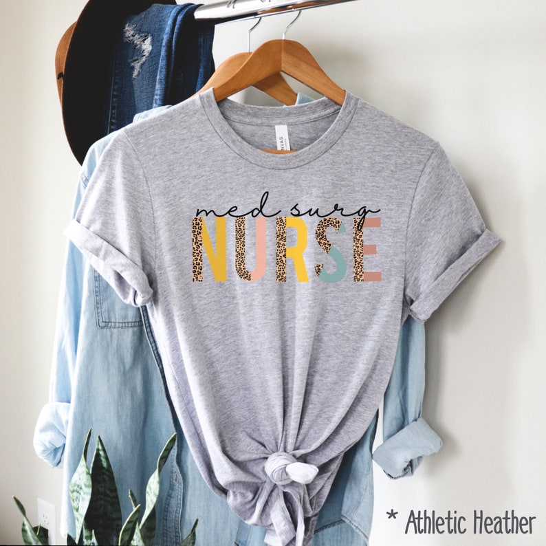Med Surg Nurse Shirt: Leopard Print RN Gift - Etsy
