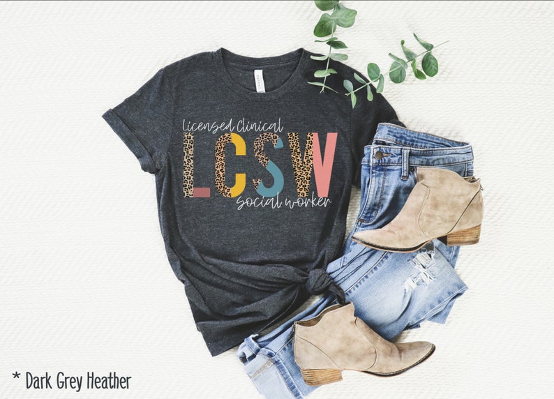 LCSW Tee Social Worker Shirt Social Worker T Shirt Gift for Social ...