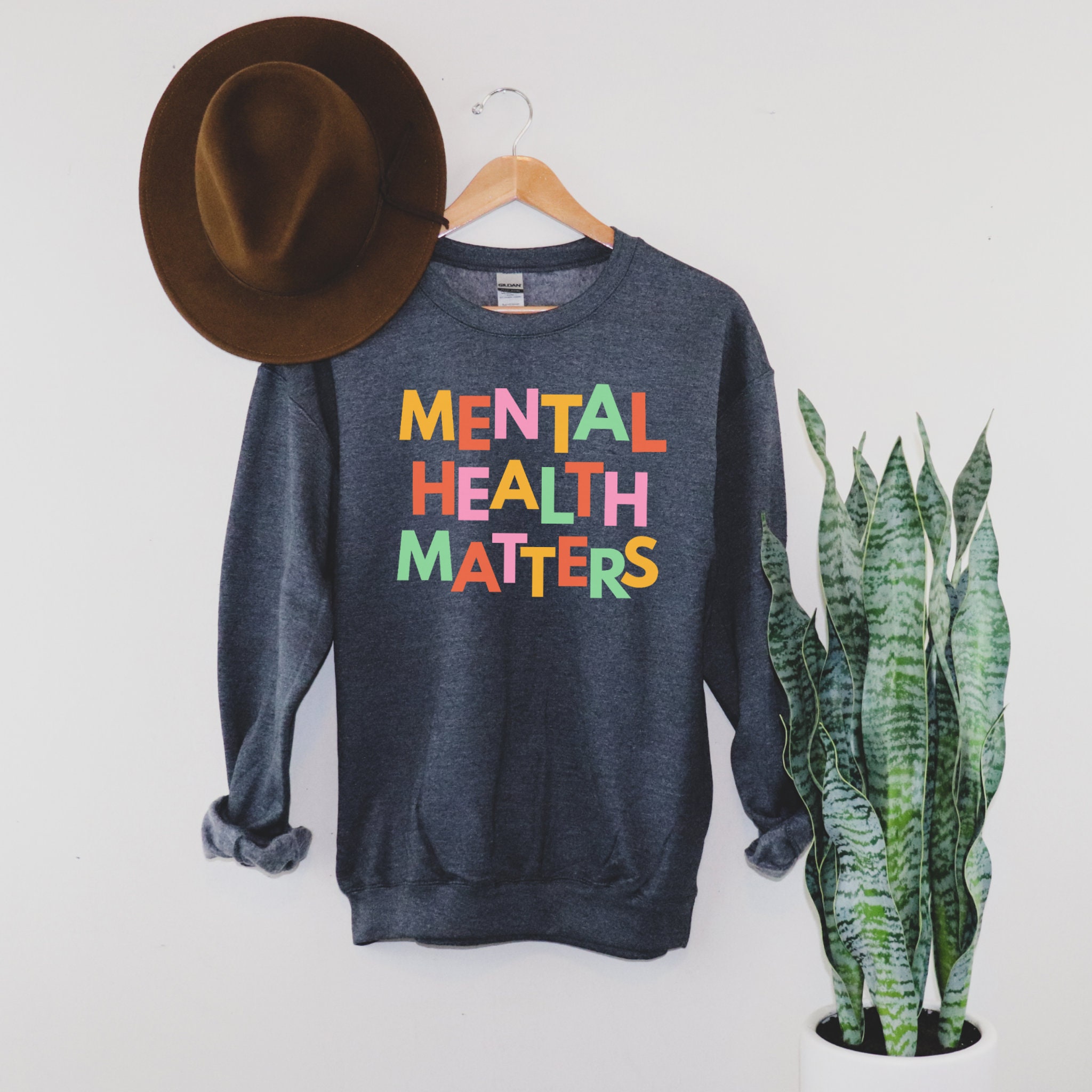 Mental Health Matters Sweatshirt Therapy Is Cool Sweatshirt Etsy