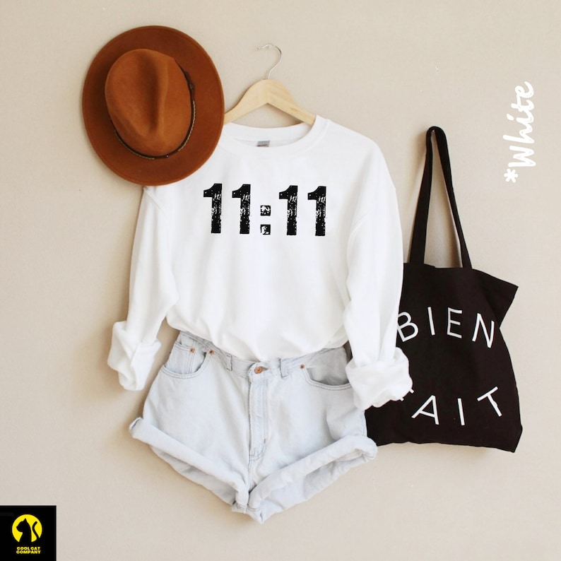 11 11 Sweatshirt 11 11 Shirt 11:11 Shirt Make a Wish 1111 - Etsy