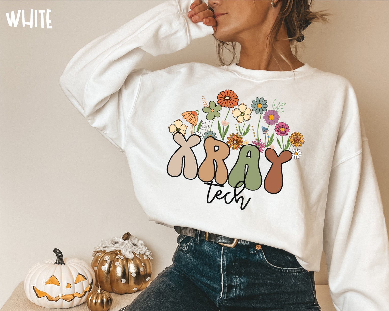 Retro Xray Technologist Crewneck Sweatshirt Gift for Radiographer ...