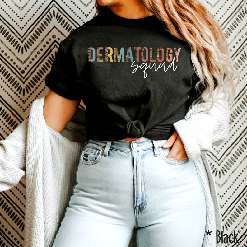 Squad Dermatology T Shirt Leopard Shirts for Dermatologists - Etsy