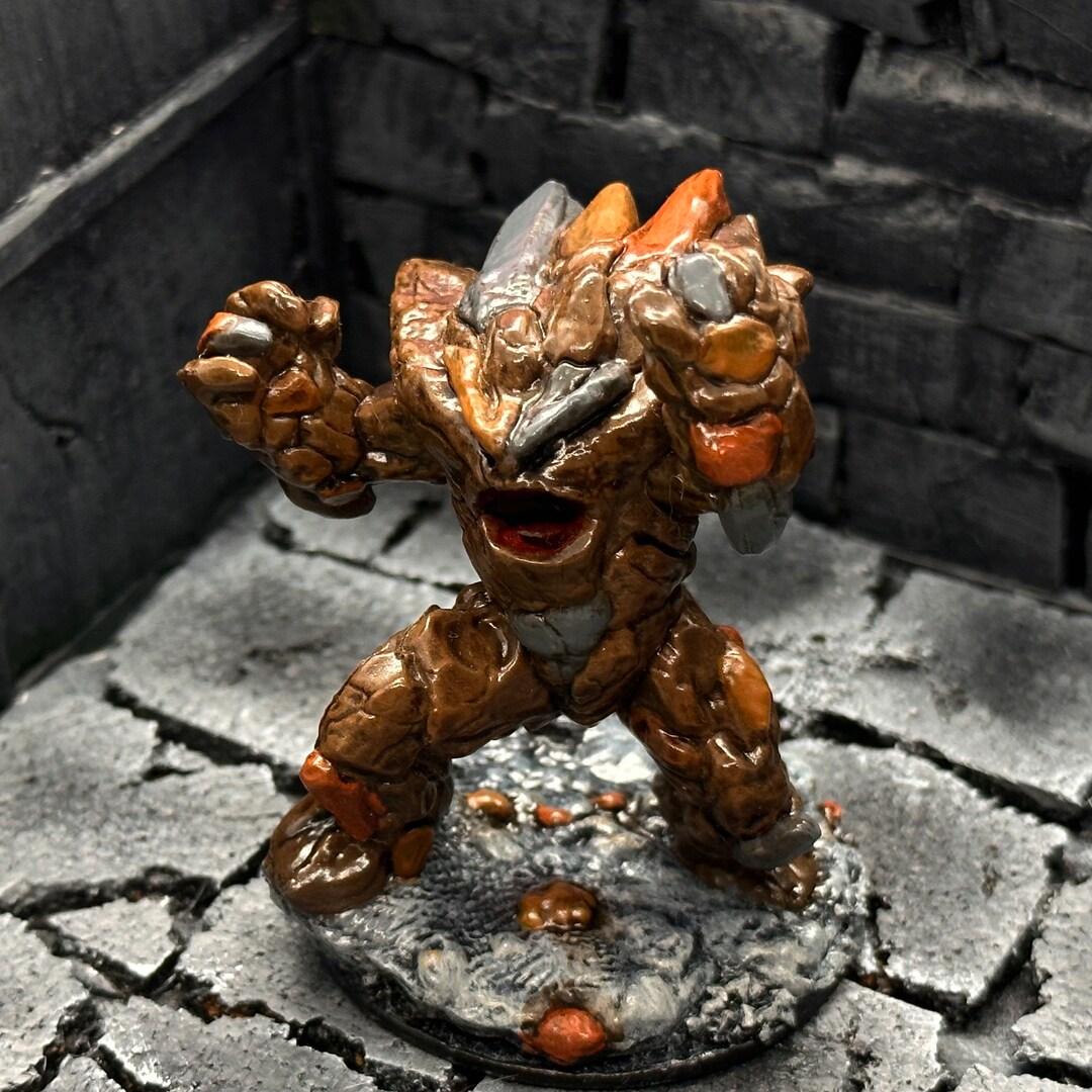 Earth Elemental Large Miniature for DND Dungeons and Dragons RPG ...