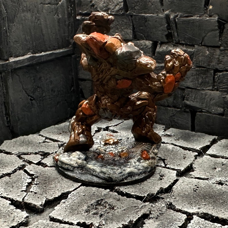 Earth Elemental Large Miniature for DND Dungeons and Dragons - Etsy ...
