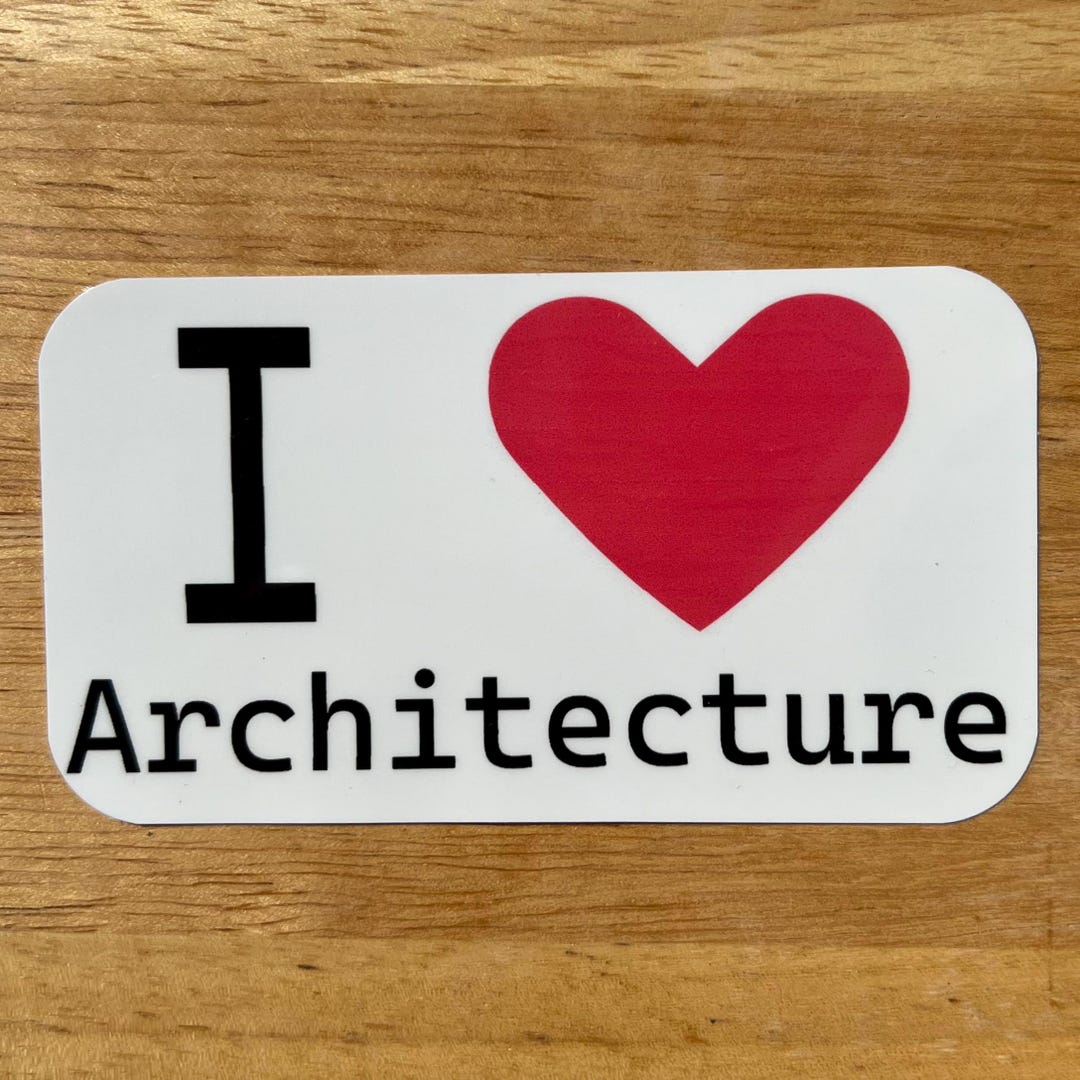 I Love Architecture Sticker - Etsy