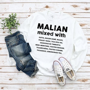 MALIAN MIXED Sweatshirt Mali Gift Idea Culture Food Dishes - Etsy UK