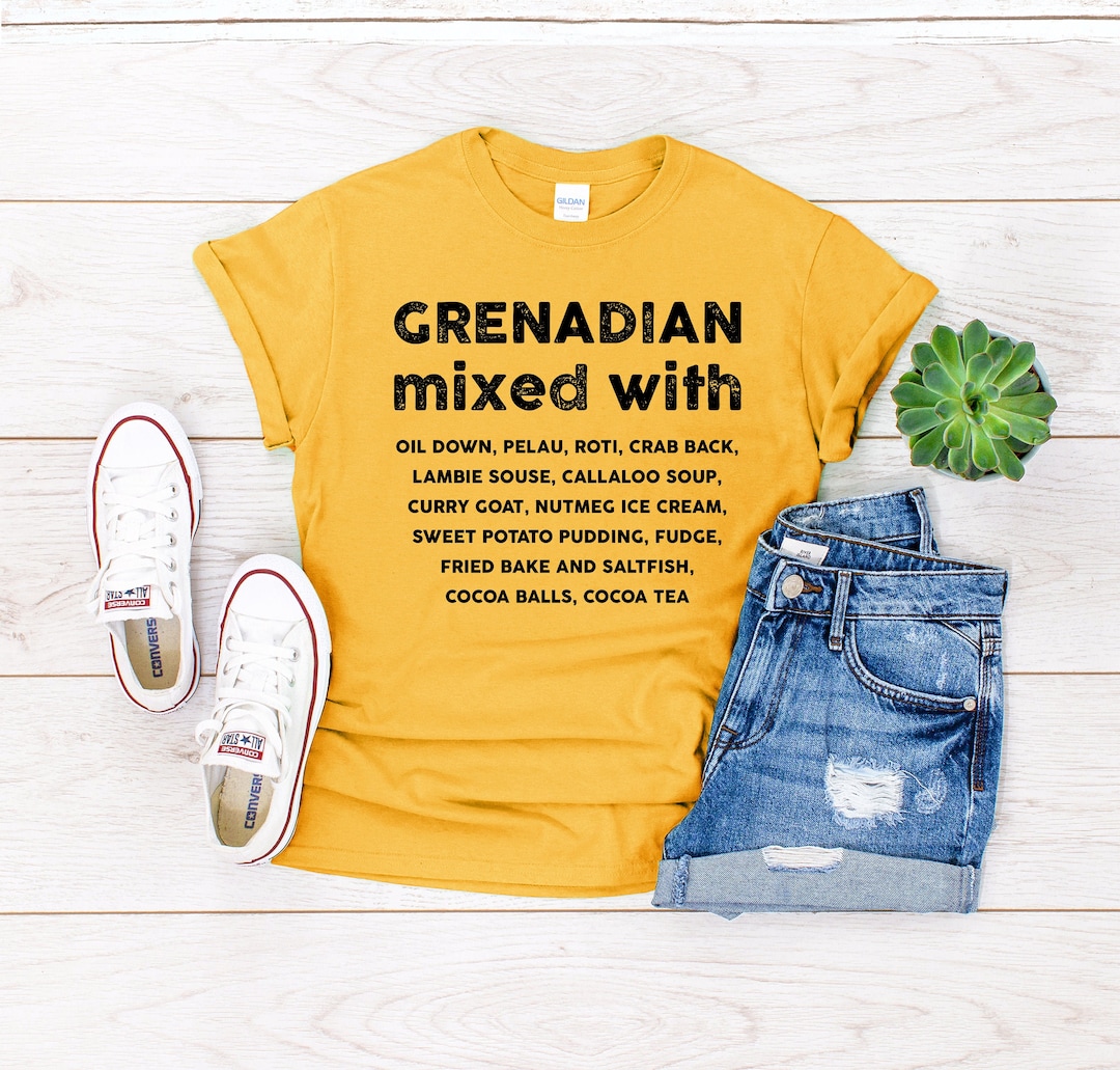 Grenadian Food Lover T-shirt | Caribbean Cuisine Tee - Etsy