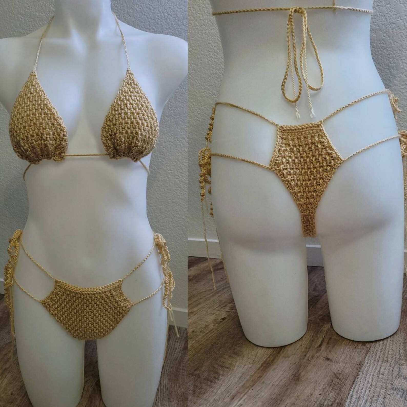 Crochet Thong Bikini Pattern, Crochet One Piece Thong Bikini Pattern, Crochet Thong Pattern ...