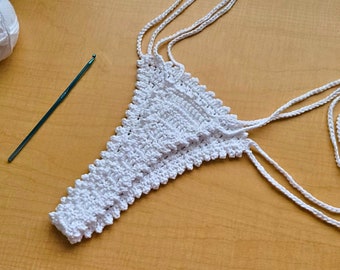 Crochet Thong Pattern, Crochet Bikini Pattern, Easy Crochet Bikini Bottom Pattern, Crochet ...
