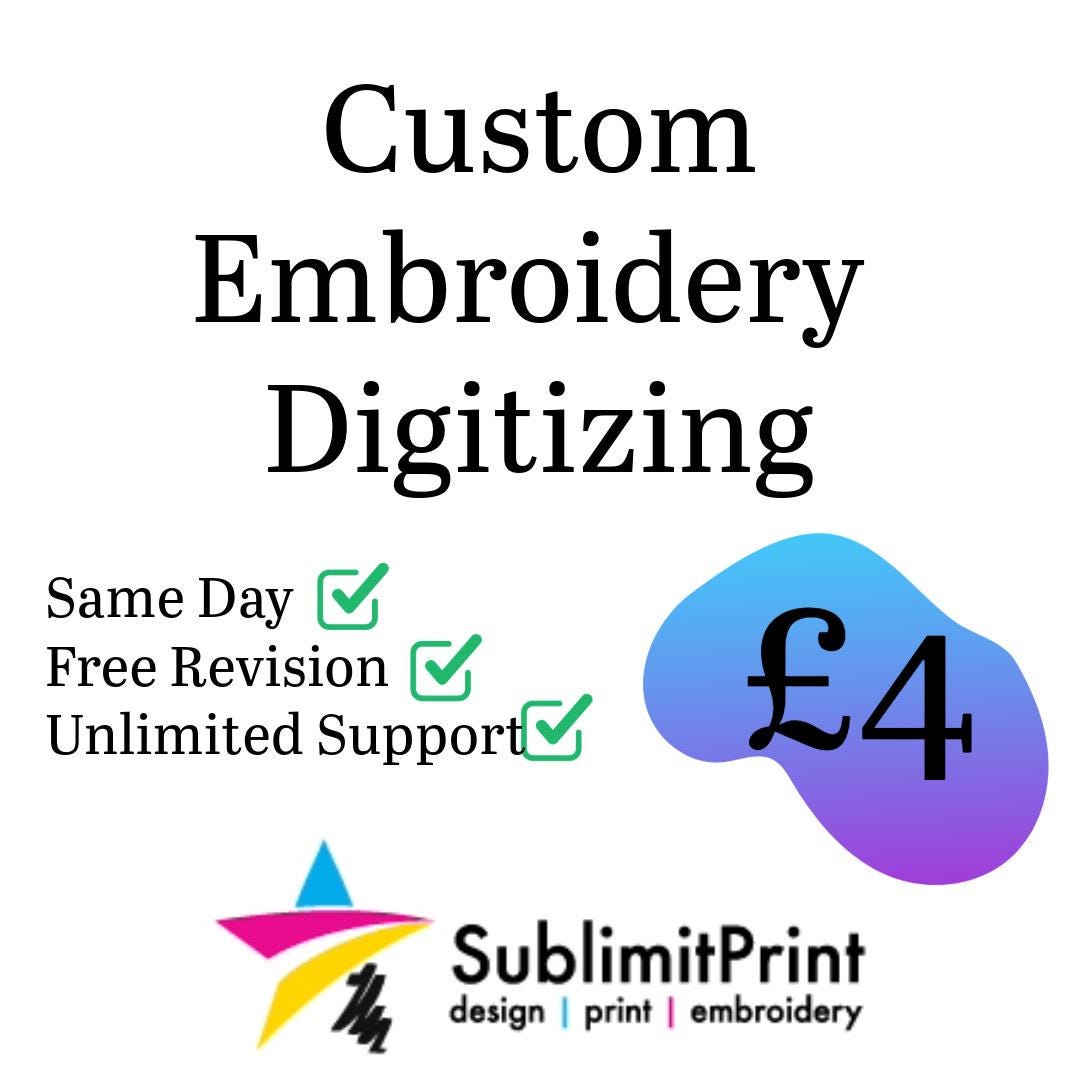 Custom Embroidery Digitize, Embroidery Digitize, Custom Digitize, DST ...