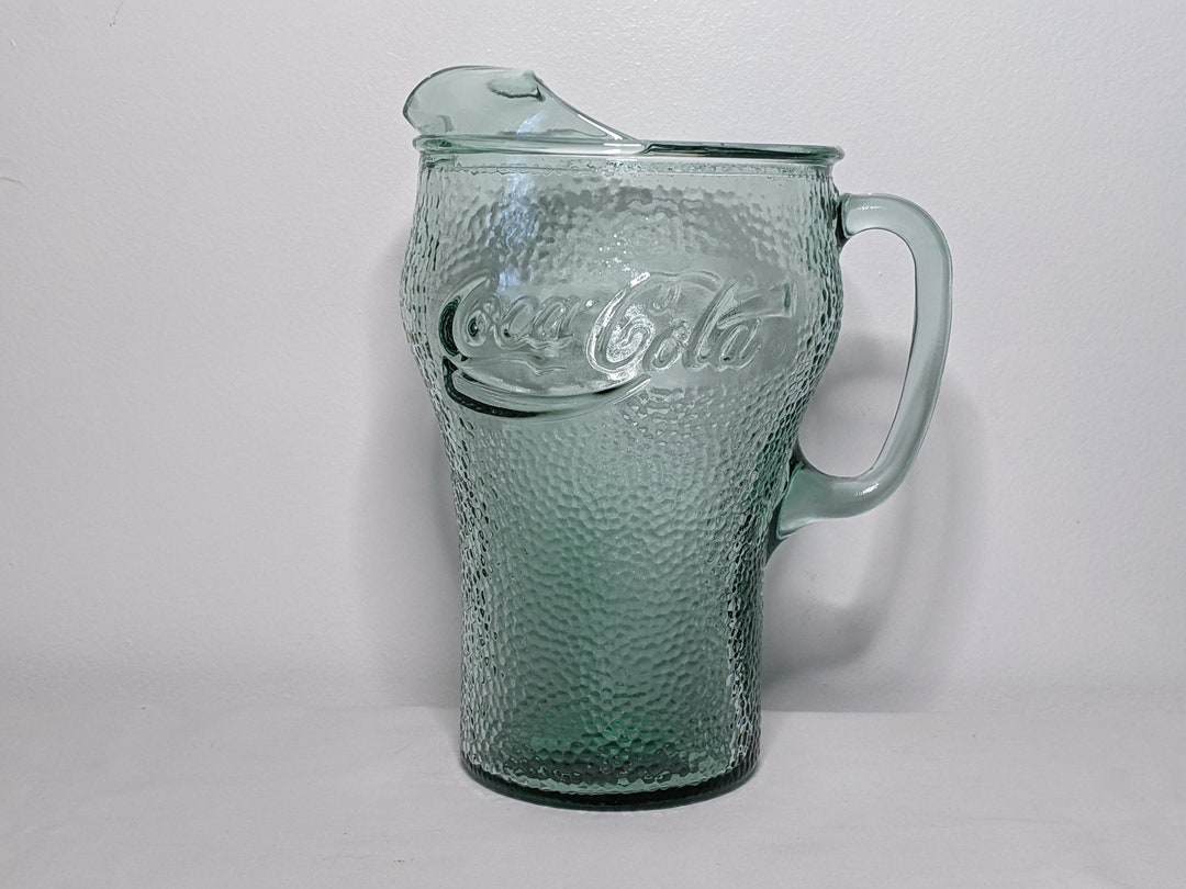 Vintage Coca Cola Glass Pitcher - "coke Bottle Green" Color - Etsy