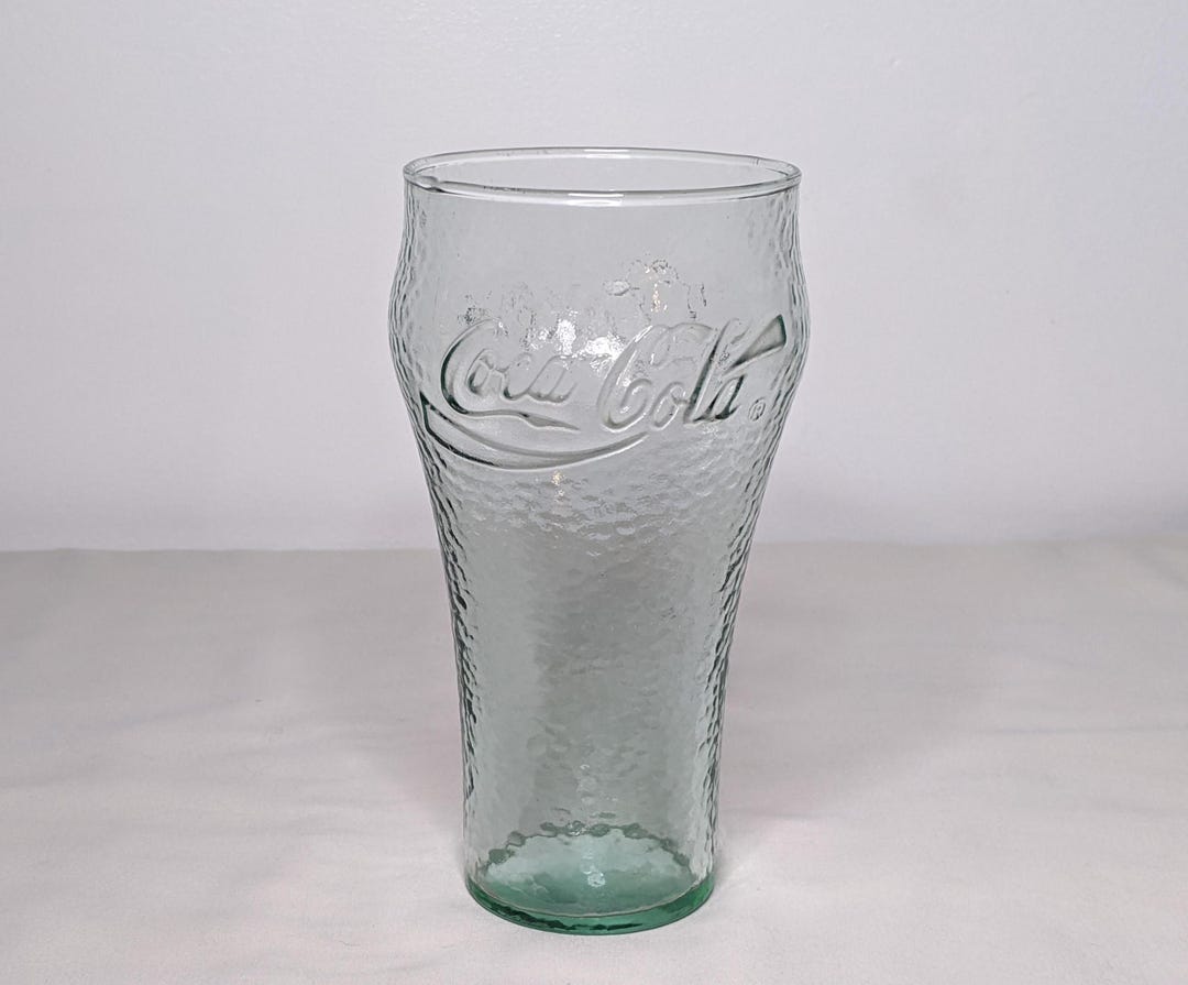 Classic Coca Cola Pebble Textured Glass - Etsy