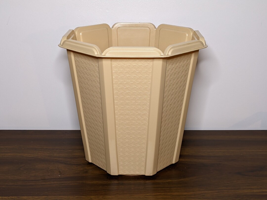 Vintage Rubbermaid Plastic Waste Basket, Cane Pattern - Etsy