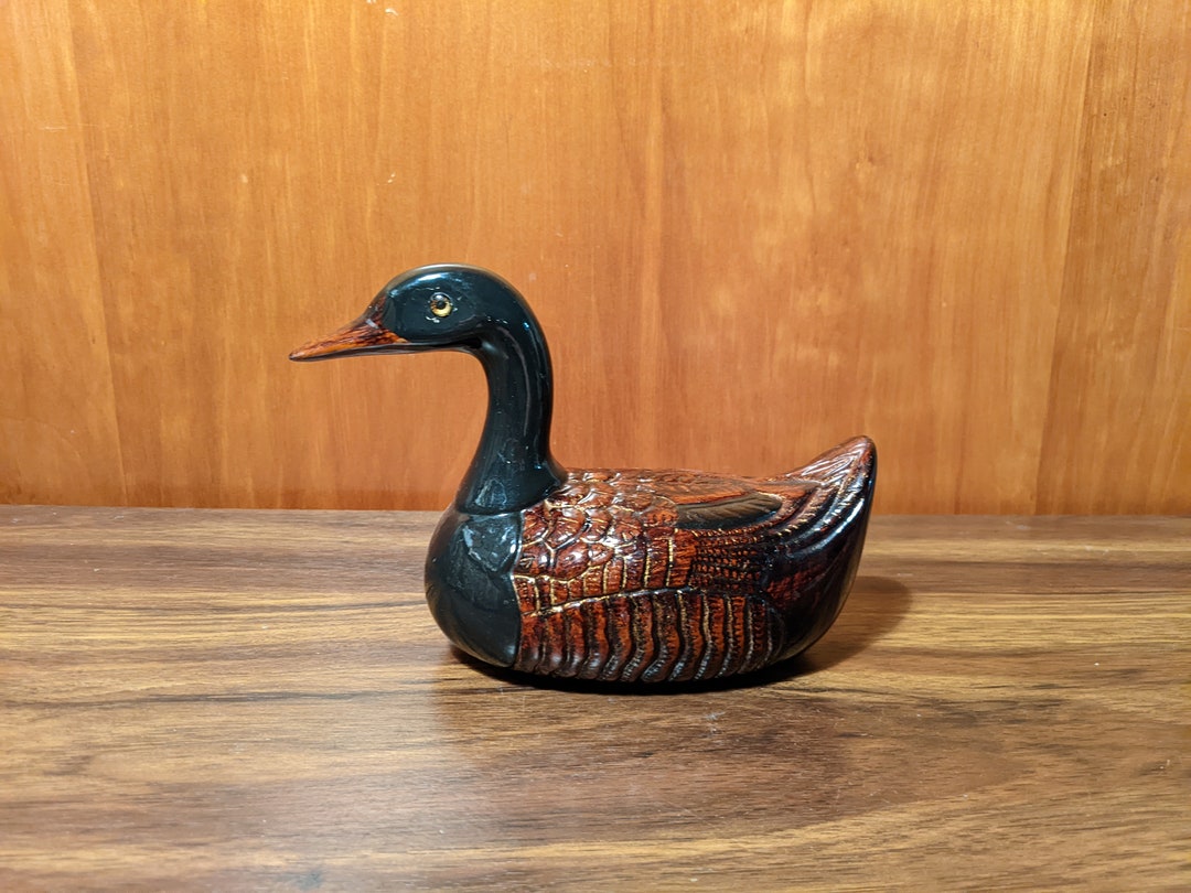 Vintage Ceramic Duck Statue - Pierre Dupont - Etsy