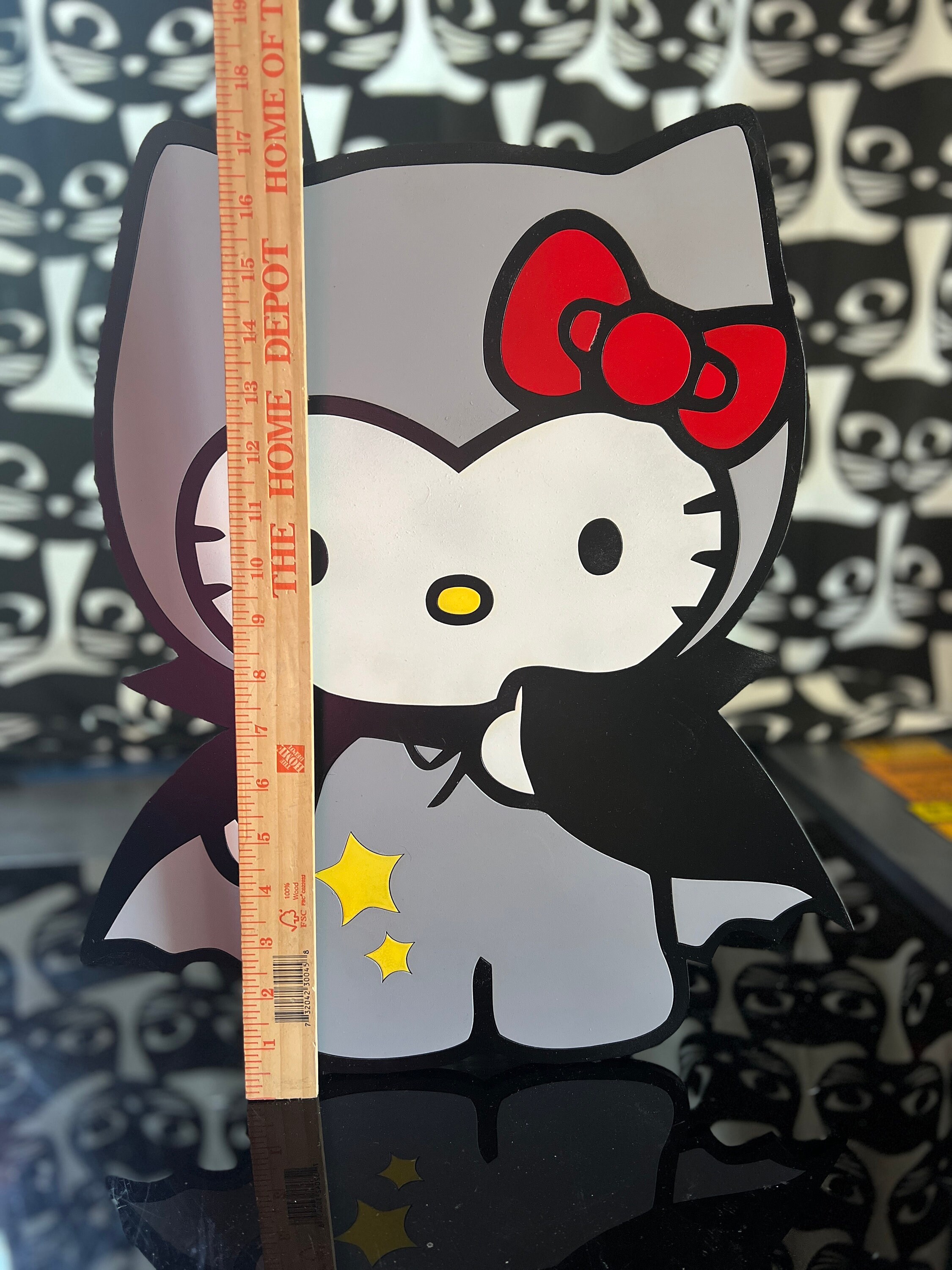 Large Hello Kitty vampire Holloween Sign - Etsy