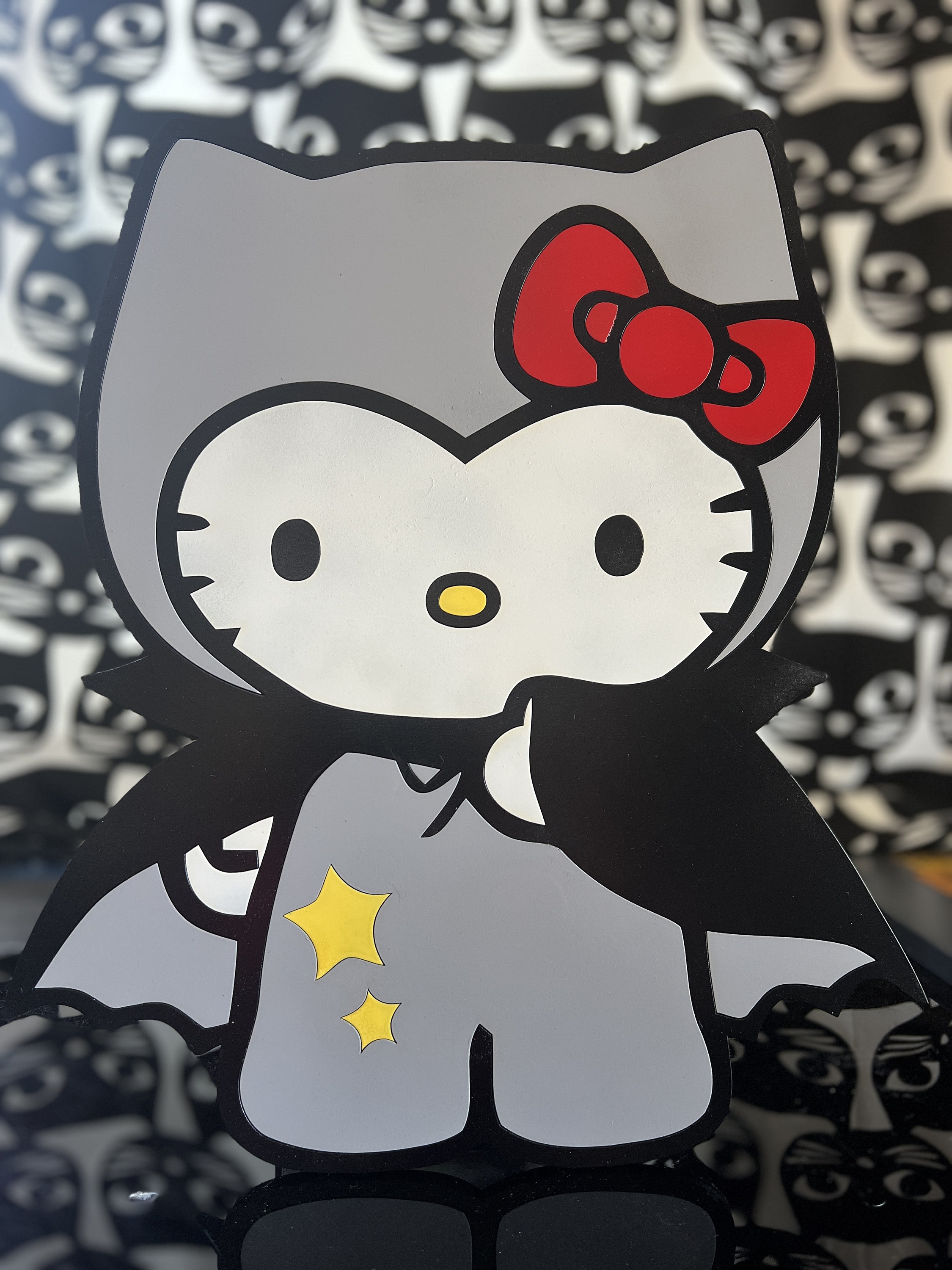 Large Hello Kitty vampire Holloween Sign - Etsy
