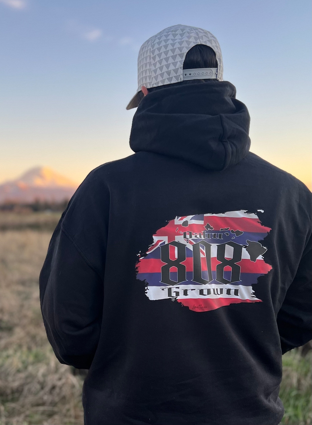 808 Oahu Grown Hawaiian Flag Hoodie - Etsy