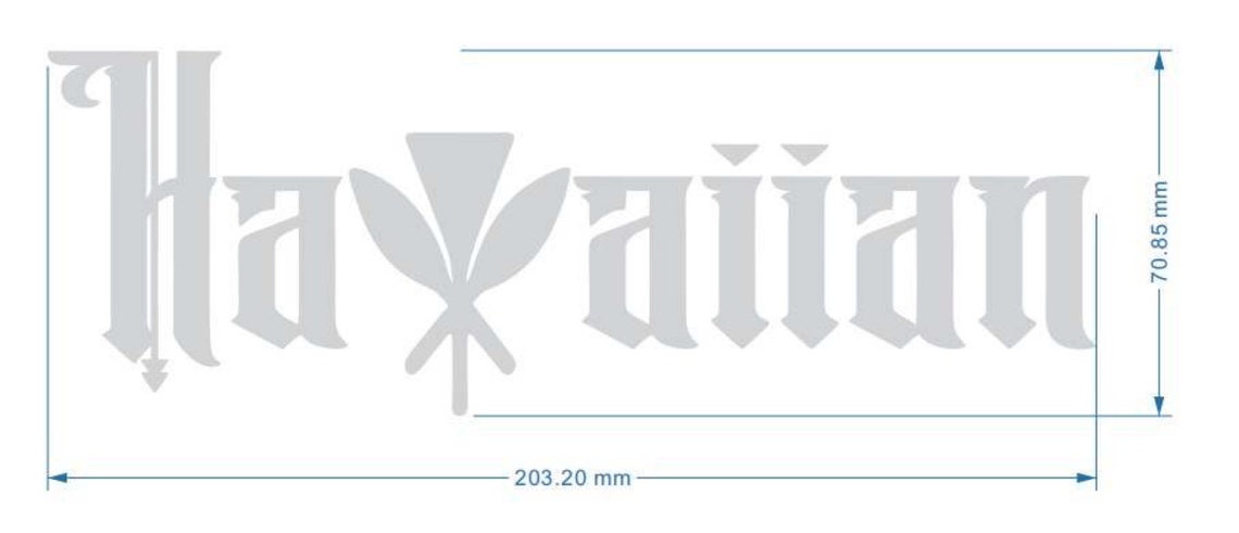 Hawaiian 3D Car Emblem Decal - Etsy