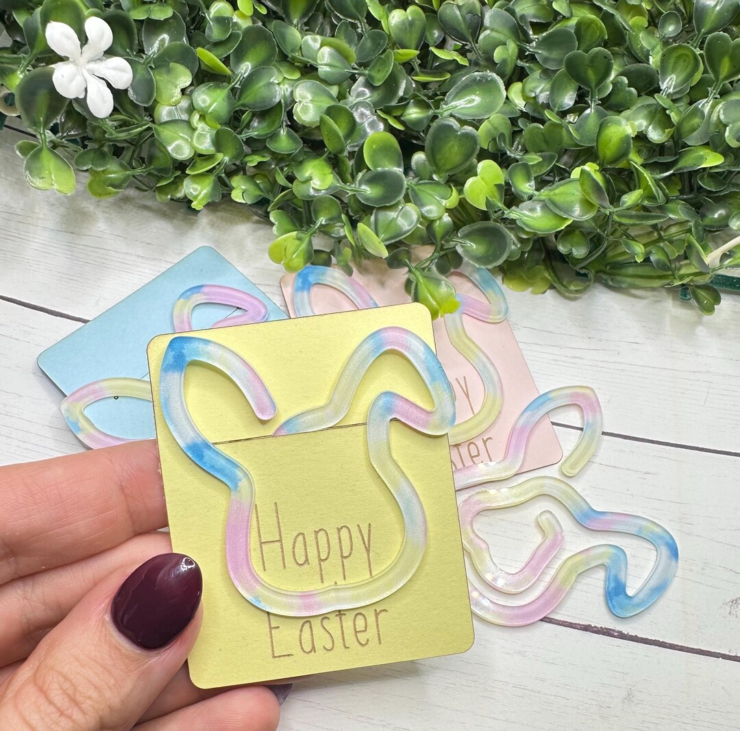 Easter Bunny Bookmark Tie-dye// 5 Pack // Easter Basket Gift// Easter ...