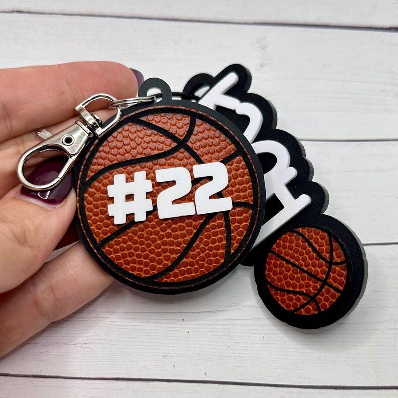 Basketball Keychain - Etsy