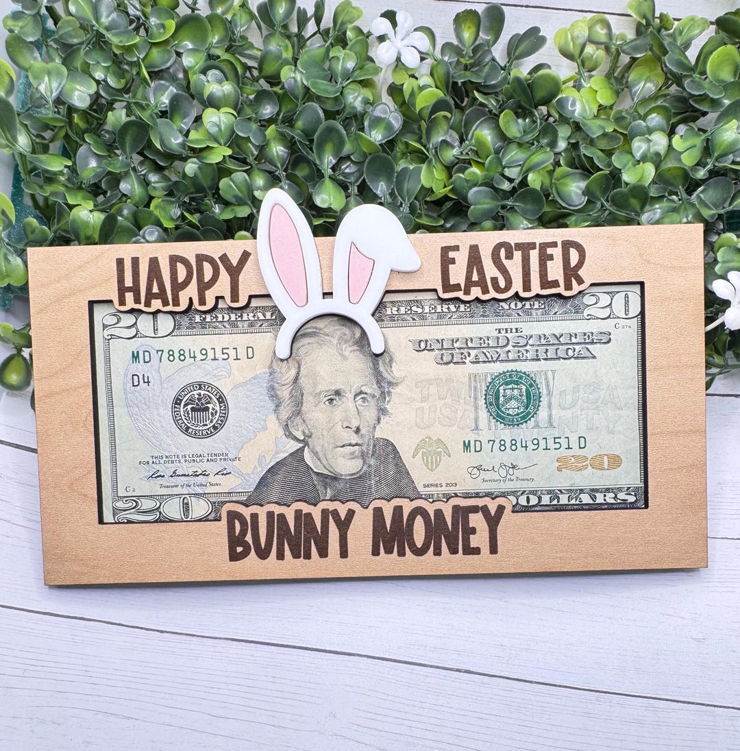 Easter Bunny Money Holder: Gift Card - Etsy